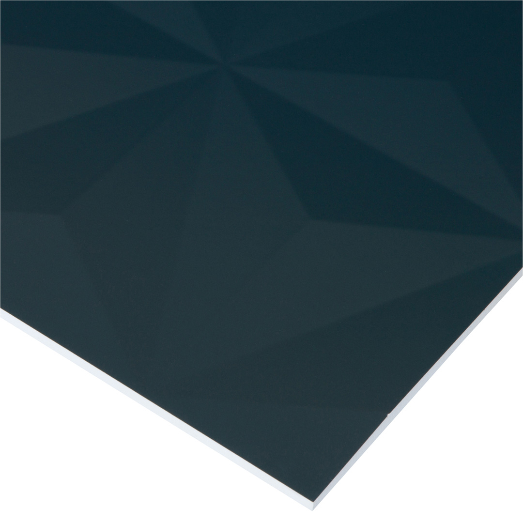 16x32x3/8 4D Deep Blue Matte Diamond - Walker Zanger