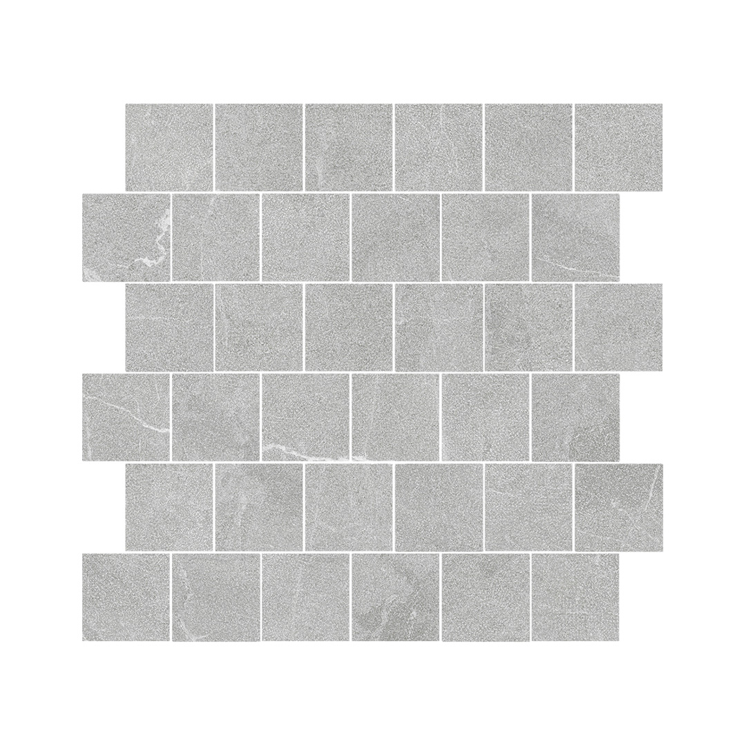 Continuum Grey 2x2 Offset Mosaic Natural - Walker Zanger