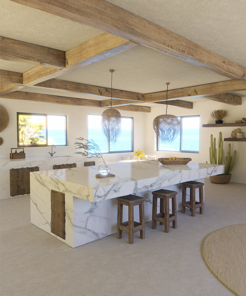 Valiant Quartz Calcatta Troy Polished Bookmatch Slab 3CM - Walker Zanger